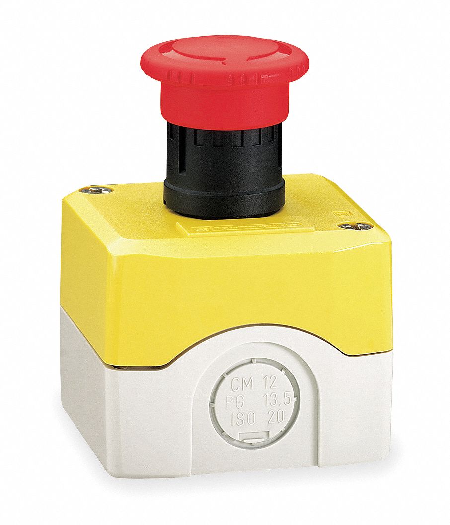 SCHNEIDER ELECTRIC, 1NC, Emergency Stop, Emergency Stop Control Station - 6HK33|XALK174H7 - Grainger