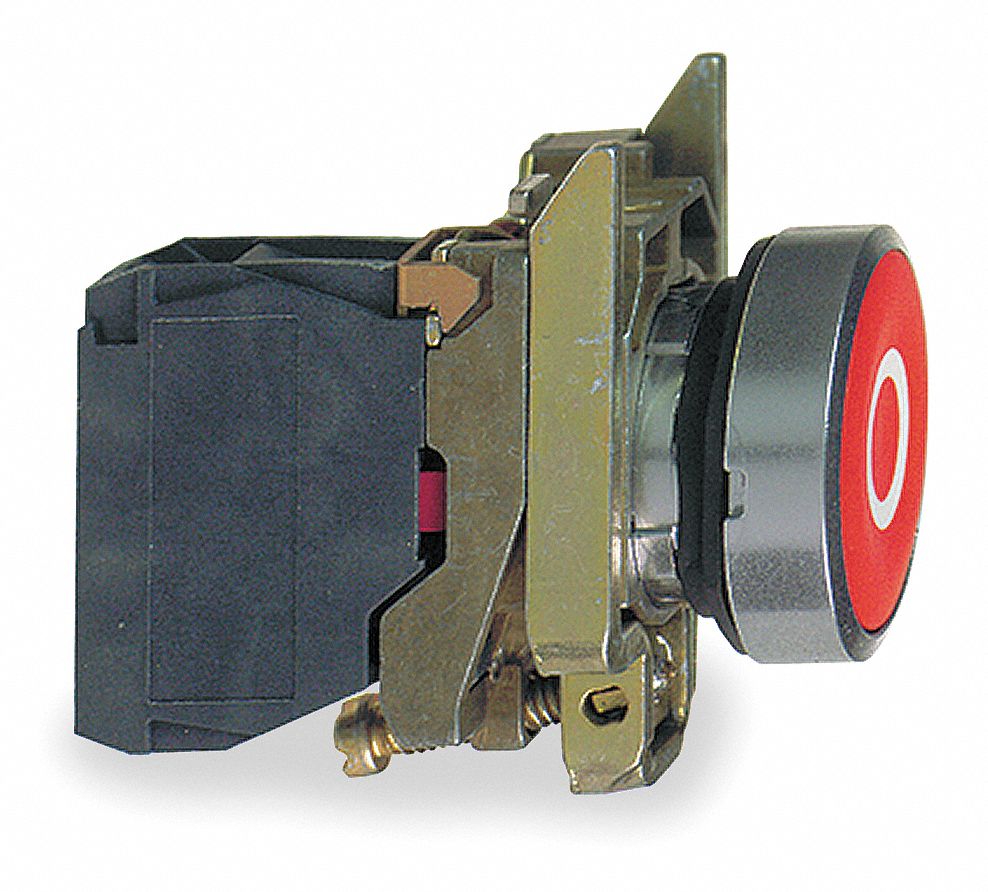 SCHNEIDER ELECTRIC, Non-Illuminated, Flush Profile, Flush Push Button ...