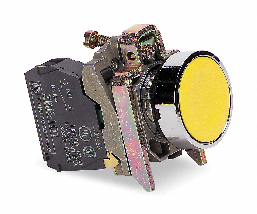 SCHNEIDER ELECTRIC, Non-Illuminated, Flush Profile, Flush Push Button ...