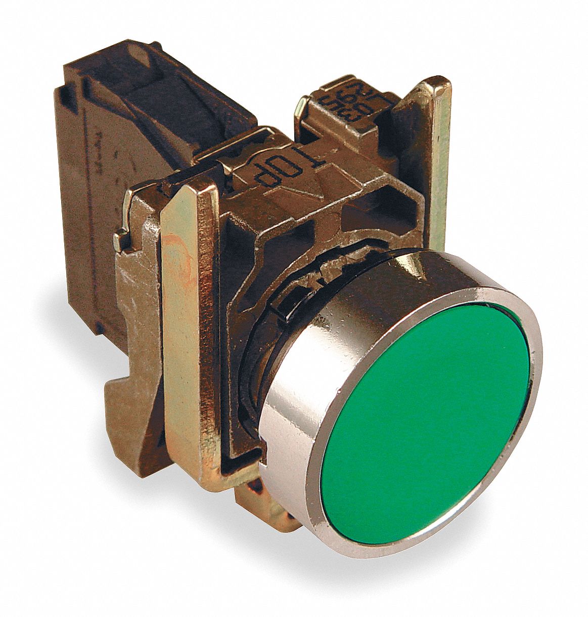 SCHNEIDER ELECTRIC Pushbutton, Green, Contact Form 1 NO, 22mm - 6HK73 ...