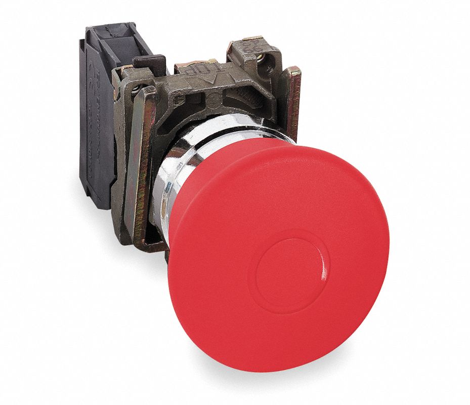 SCHNEIDER ELECTRIC Botón de Parada de Emergencia,22mm,Rojo - Botones ...