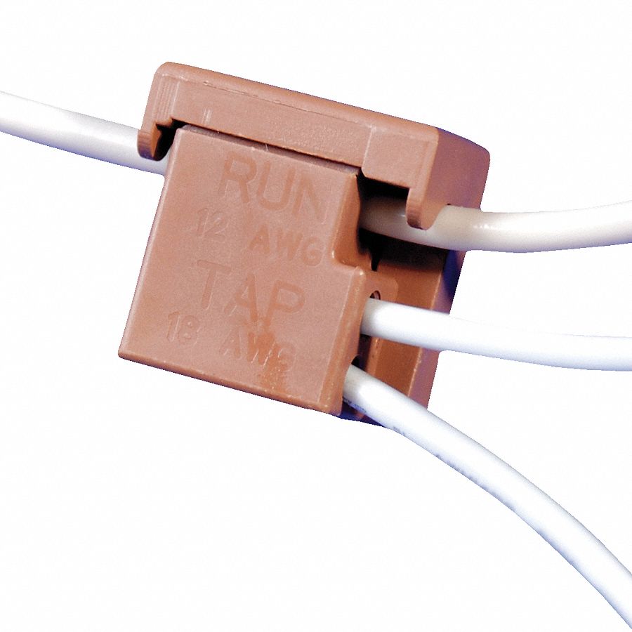 TE CONNECTIVITY, 18 AWG Wire Size Range (Line Side), 25, Ballast Tap ...