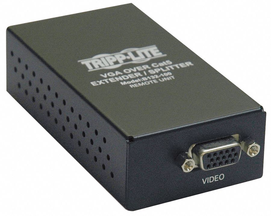 Display Extender Receiver, Black - Grainger