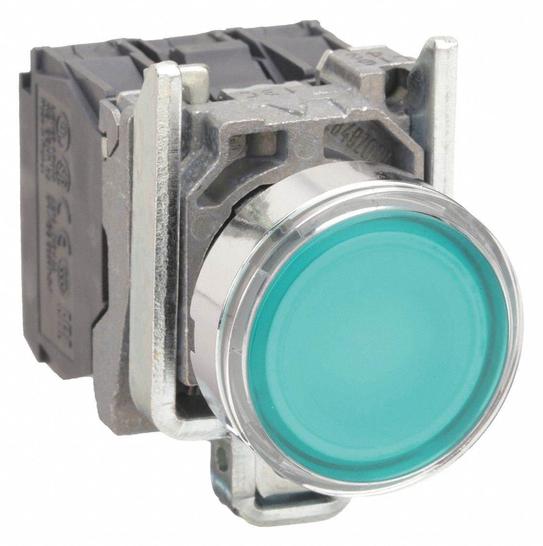 SCHNEIDER ELECTRIC, Illuminated, Flush Profile, Illuminated Push Button - 6HL10|XB4BW33B5 - Grainger