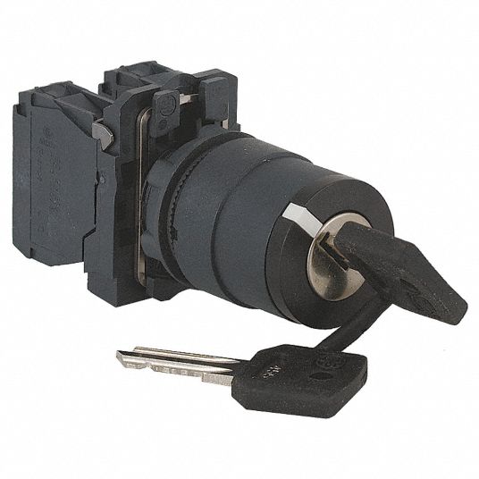 SCHNEIDER ELECTRIC, 3 Position, 22 mm Panel Mounting Size, Selector ...