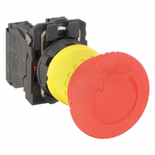 SCHNEIDER ELECTRIC, 22 mm Size, Maintained Push / Turn To Release ...