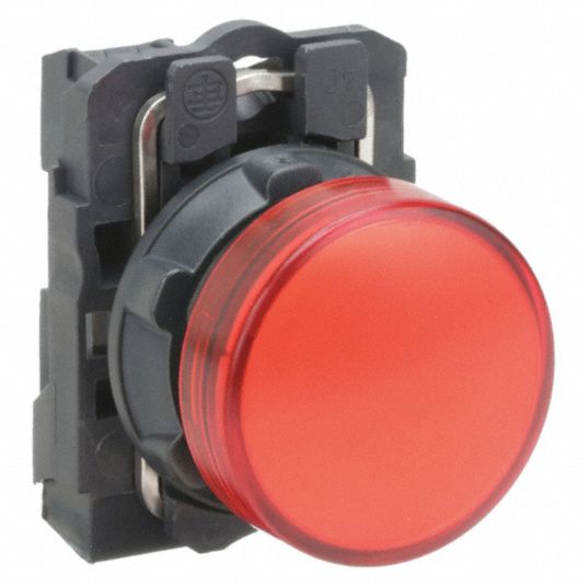 SCHNEIDER ELECTRIC, 22 mm Panel Mounting Size, Red, Pilot Light - 6HL82 ...