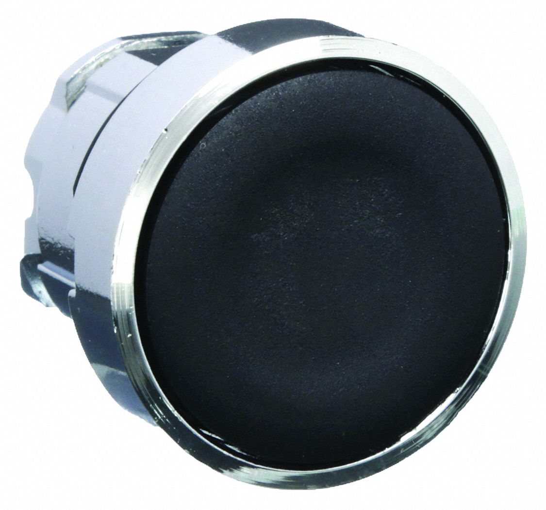 SCHNEIDER ELECTRIC, Black, 22 mm Mounting Size, Flush Push Button ...