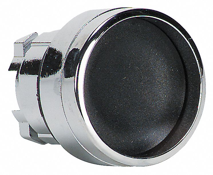 SCHNEIDER ELECTRIC, Black, 22 mm Mounting Size, Recessed Push Button ...