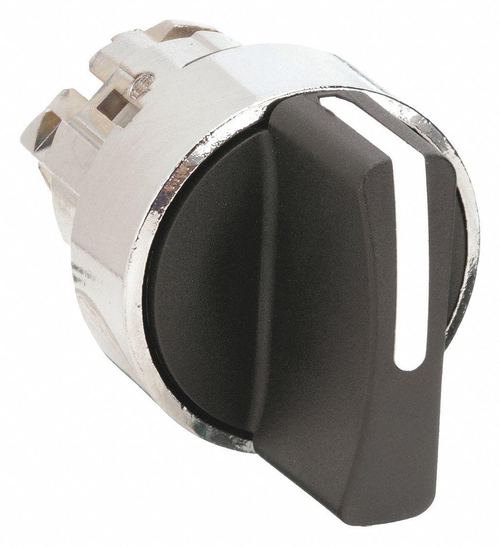 SCHNEIDER ELECTRIC, 22 mm Panel Mount Size, 3 Positions, Short-Handled Selector Switch - 6HN43 ...