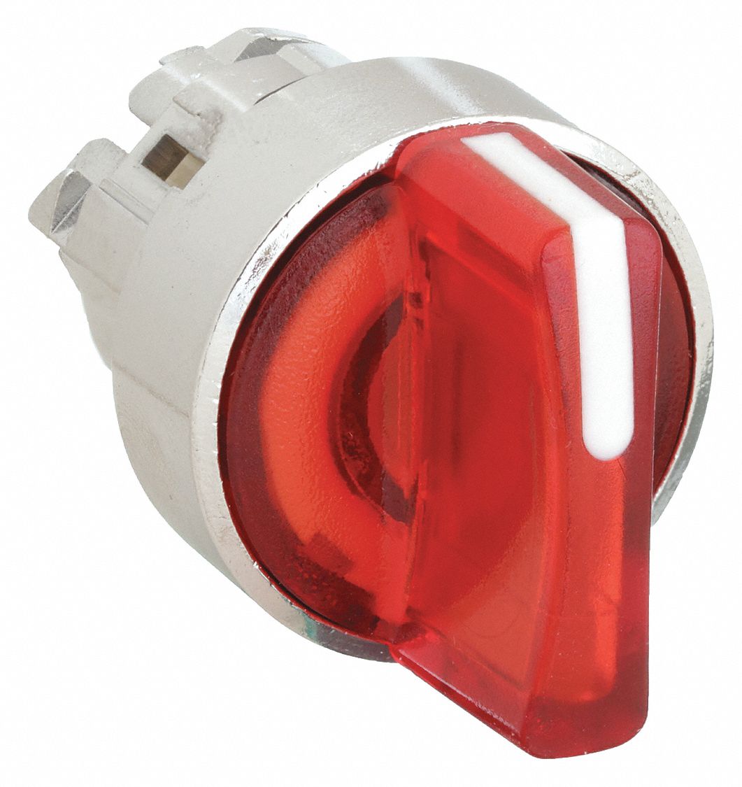 SCHNEIDER ELECTRIC, 22 mm Panel Mount Size, 2 Positions, Short-Handled ...