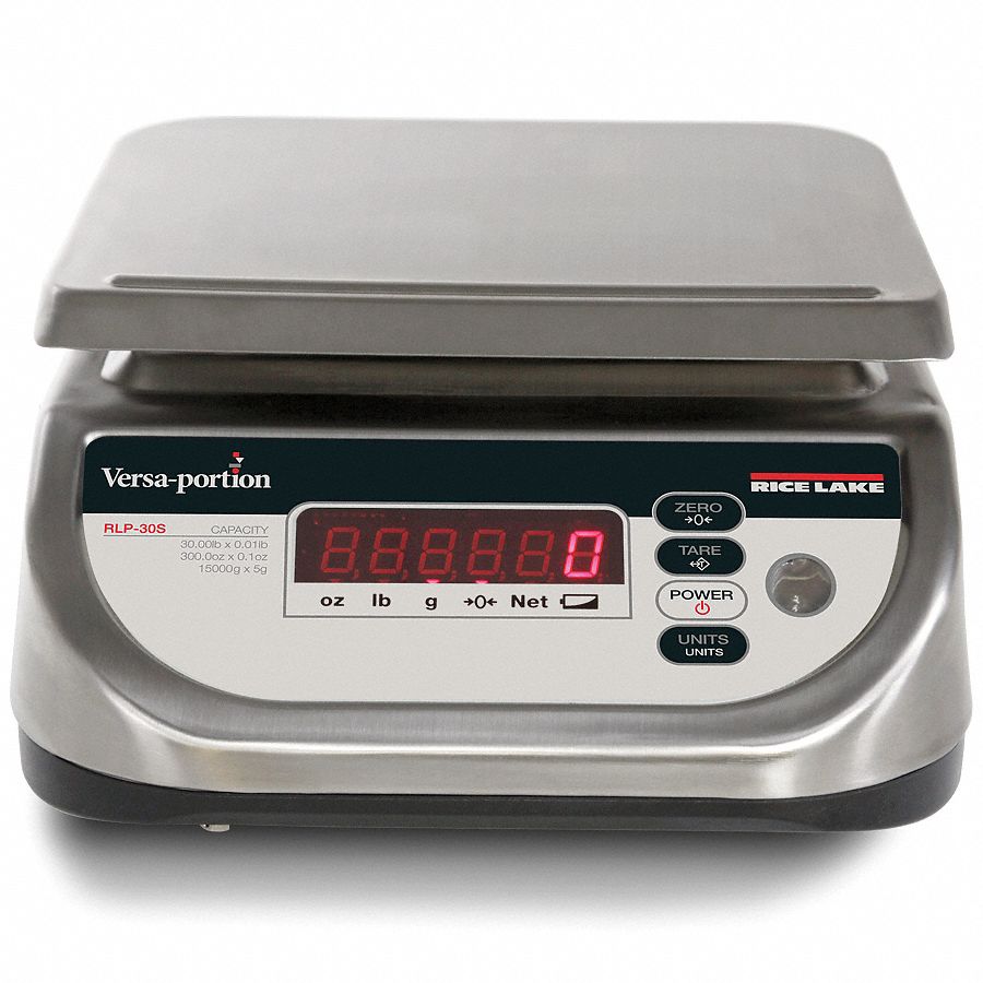 RICE LAKE WEIGHING SYSTEMS, 30 lb Wt Capacity, 7 7/8 in Weighing ...