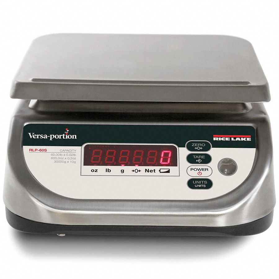 RICE LAKE WEIGHING SYSTEMS, 60 lb Wt Capacity, 7 7/8 in Weighing ...