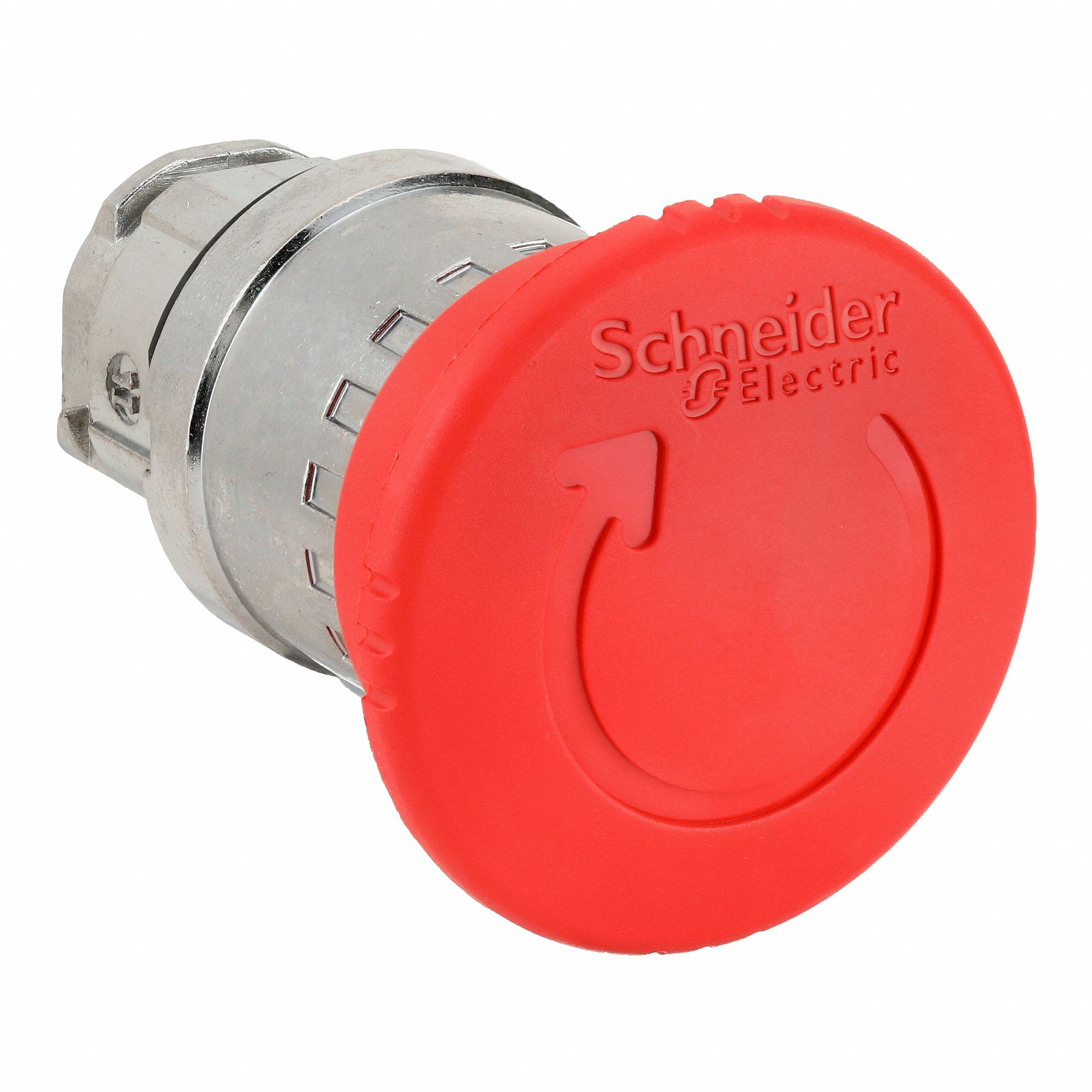 SCHNEIDER ELECTRIC, Red, 22 mm Mounting Size, Emergency Stop Push Button - 6HP67|ZB4BS844 - Grainger