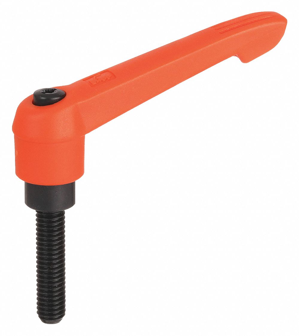 KIPP, Plastic w/ Steel Thread, 5/16"-18 Thread, Adjustable Handle ...