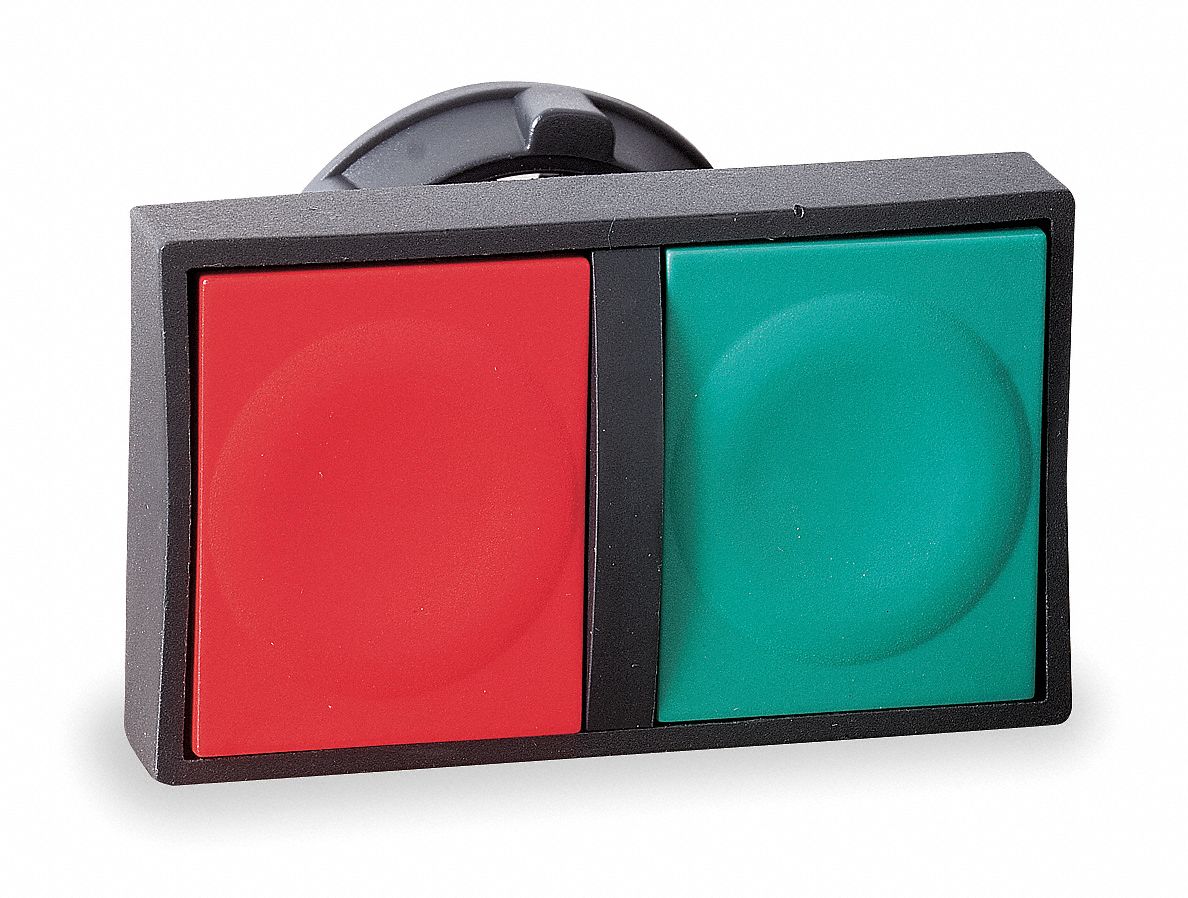 Push Button Operator, Size: 22mm, Number of Heads: 2 - Grainger