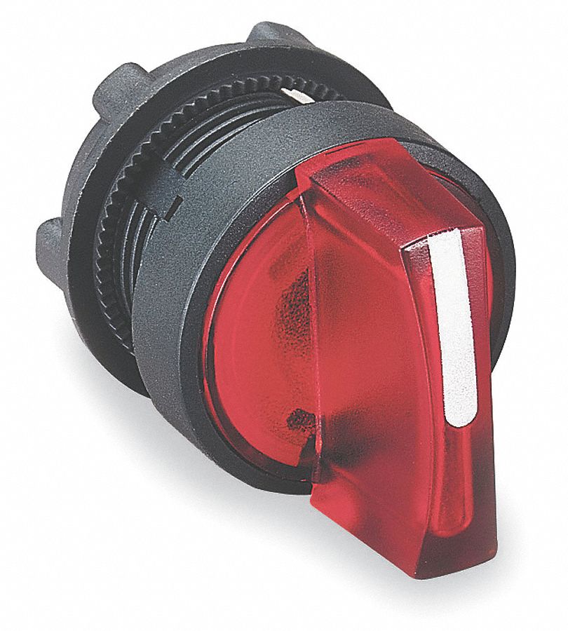 SCHNEIDER ELECTRIC, 22 mm Panel Mount Size, 2 Positions, Short-Handled ...