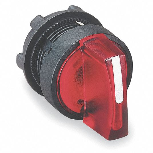 SCHNEIDER ELECTRIC, 22 mm Panel Mount Size, 2 Positions, Short-Handled Selector Switch - 6HT58 ...