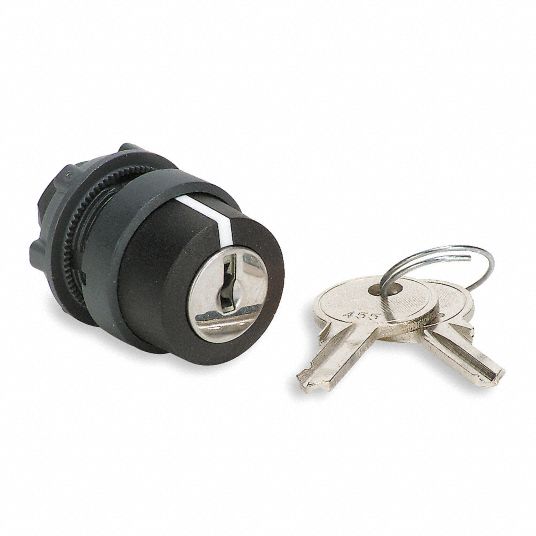 SCHNEIDER ELECTRIC, 3 Position, 22 mm Panel Mounting Size, Keyed ...