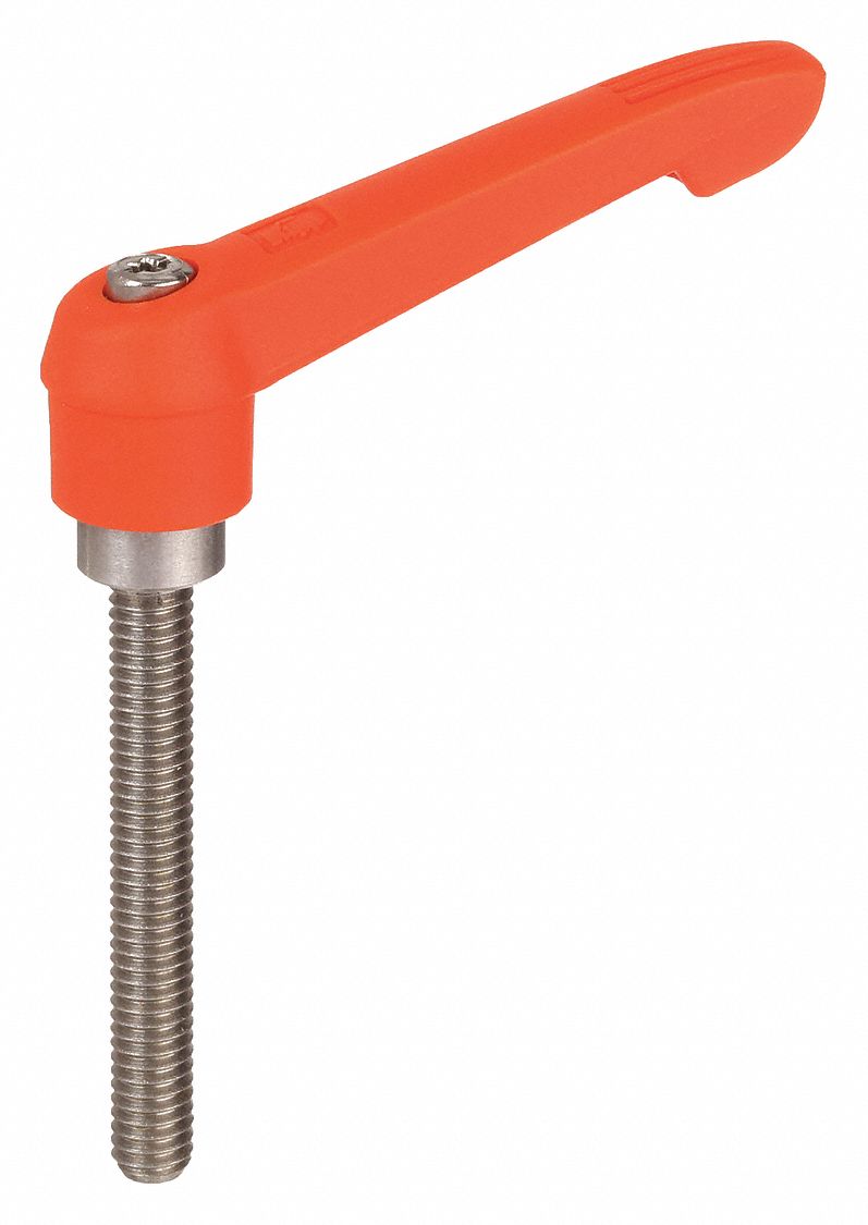 KIPP, Plastic w/ SS Thread, 5/16"-18 Thread, Adjustable Handle - 6HTN9 ...
