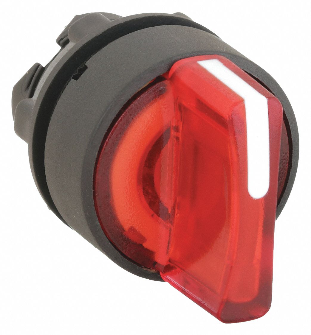 SCHNEIDER ELECTRIC, 22 mm Panel Mount Size, 2 Positions, Short-Handled ...