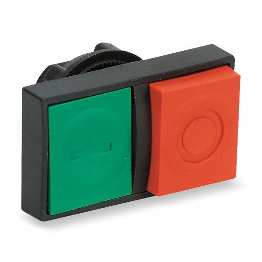 Push Button Operator, Size: 22mm, Number of Heads: 2 - Grainger