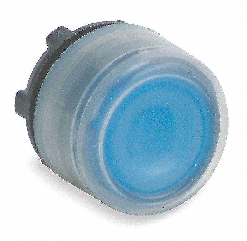 SCHNEIDER ELECTRIC Push Button Operator, Plastic, Momentary Push, Blue ...