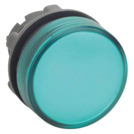 SCHNEIDER ELECTRIC, 22 mm Panel Mounting Hole Dia, Green, Pilot Light ...