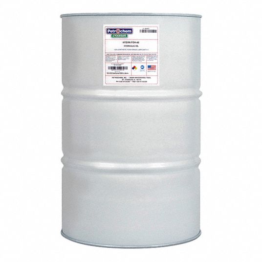 PETROCHEM, HYSYN FGH, 55 gal, Hydraulic Oil - 6HXK3|HYSN FGH-46-055 ...