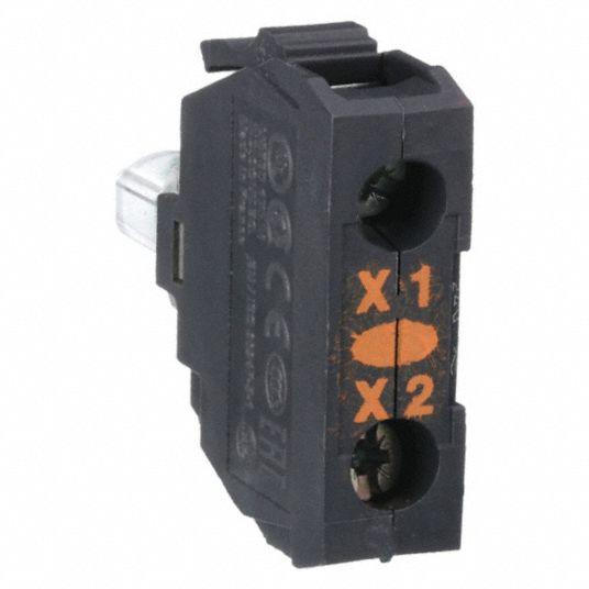 SCHNEIDER ELECTRIC, 22 mm Size, Yellow, Lamp Module - 6HZ53|ZBVB5 ...