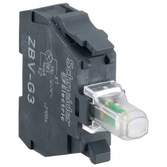 SCHNEIDER ELECTRIC, 22 mm Size, Green, Lamp Module - 6HZ61|ZBVG3 - Grainger