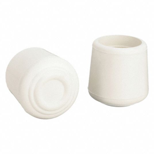 Rubber, Round, Furniture Protective Leg Tips - 6J563|6J563 - Grainger