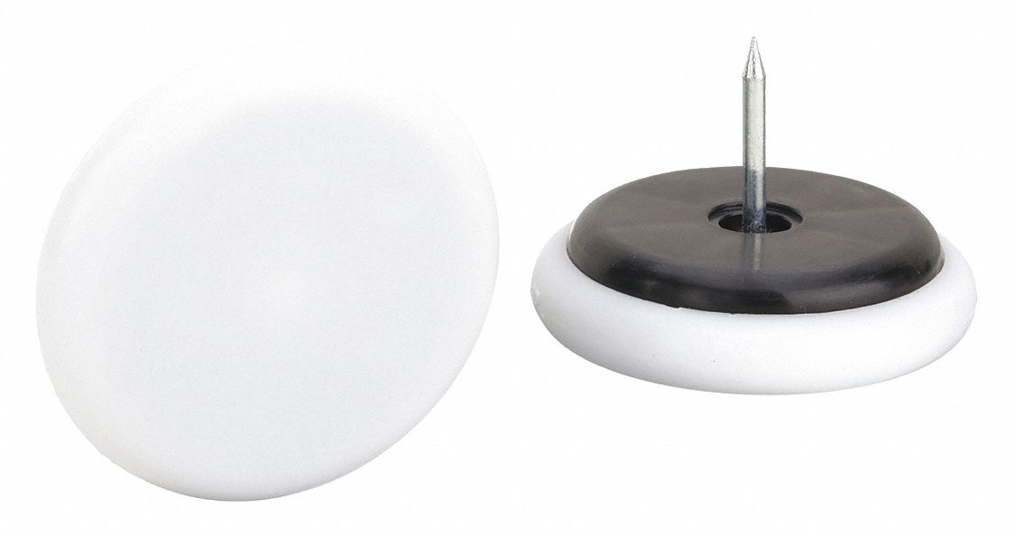 Nylon, Round, Furniture Glides - 6J609|9513 - Grainger