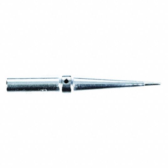 PLATO Soldering Tip: ET Series, Conical, 0.8 mm W, 43.5 mm Lg - 6JAY2 ...