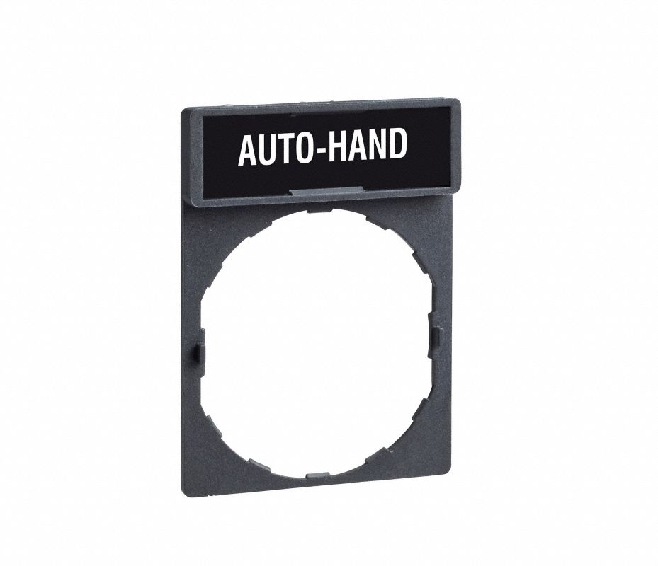 SCHNEIDER ELECTRIC Placa sin Leyenda,30Altx40An mm,Negro - Placas con ...