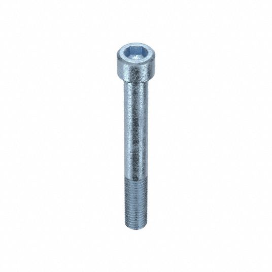 M12x1.75 Thread Size, 100 mm Lg, Socket Head Cap Screw - 6JDN2 ...