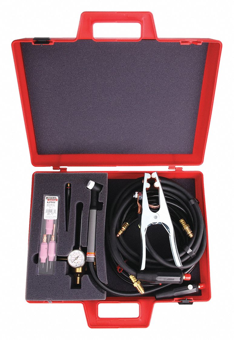 LINCOLN ELECTRIC, Air-Cooled, PTA-17, TIG Torch Starter Pack - 6JDT0 ...