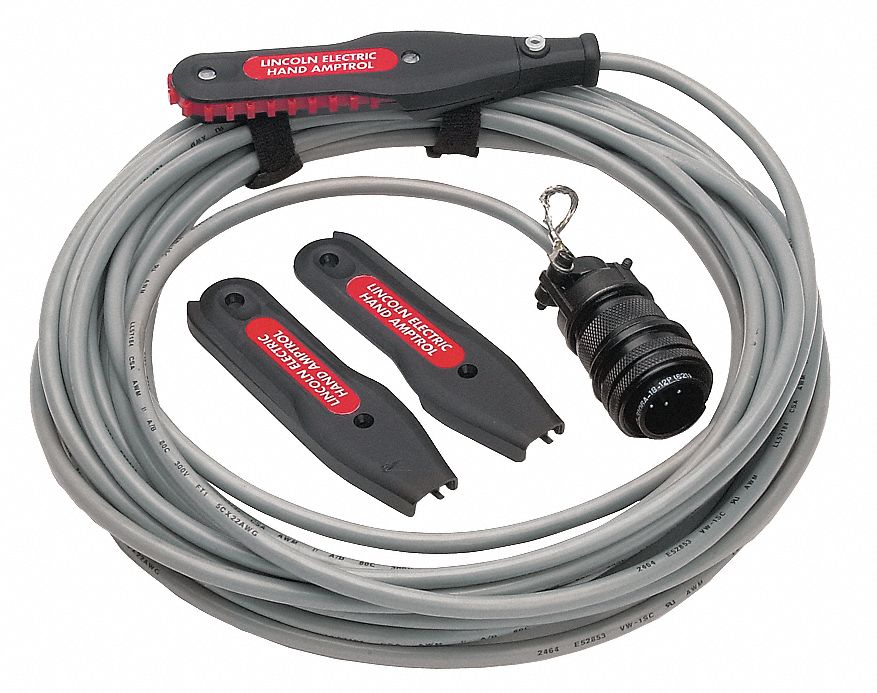 LINCOLN ELECTRIC TIG Remote Finger Control: 25 ft Cable Lg, Rotary ...