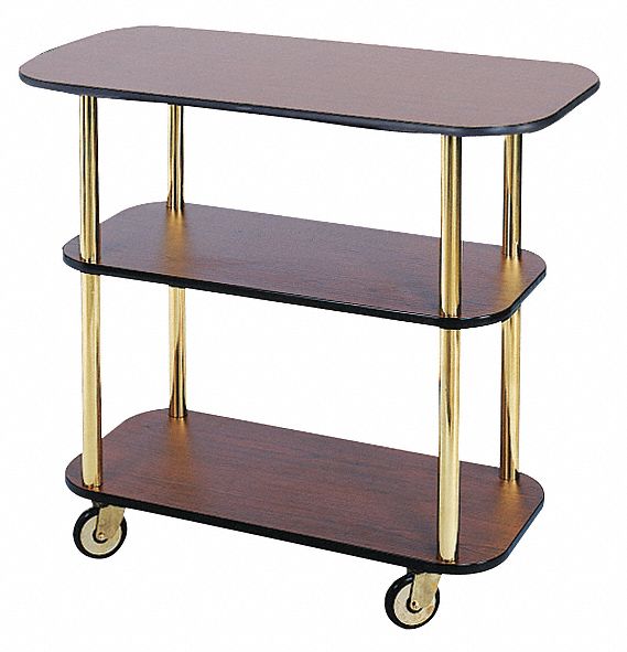GENEVA, Wood, Mahogany, Service Cart - 6JET3|36100-11 - Grainger