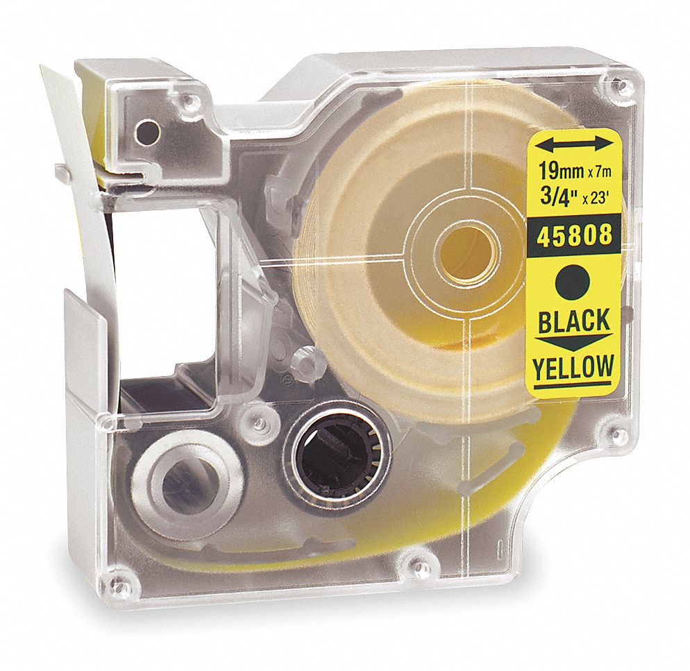 DYMO Label Tape Cartridge 23 Ft L 3 4 W 6JG44 45808 Grainger