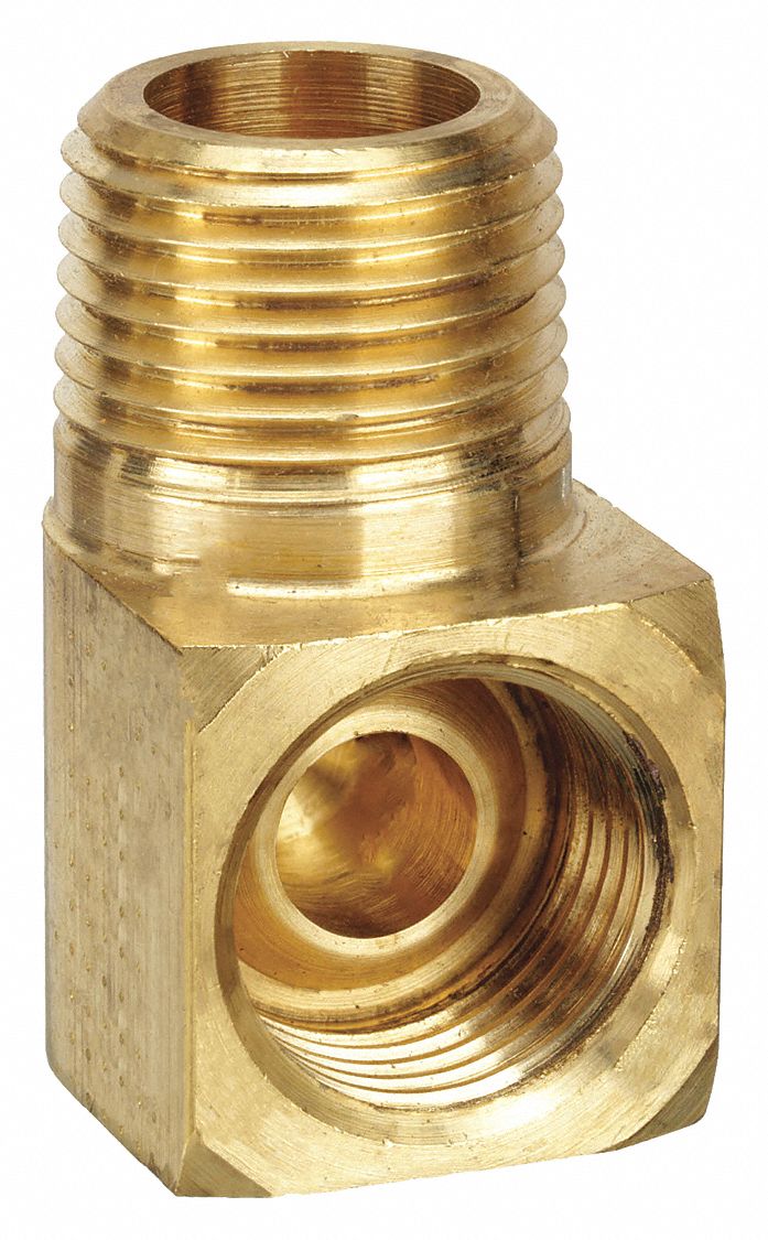 3/8 in OD x 1/4 in Pipe Fitting Size, Flared/Threaded, Flared Fitting Elbow - 6JLH2|249IFHD-6-4 ...