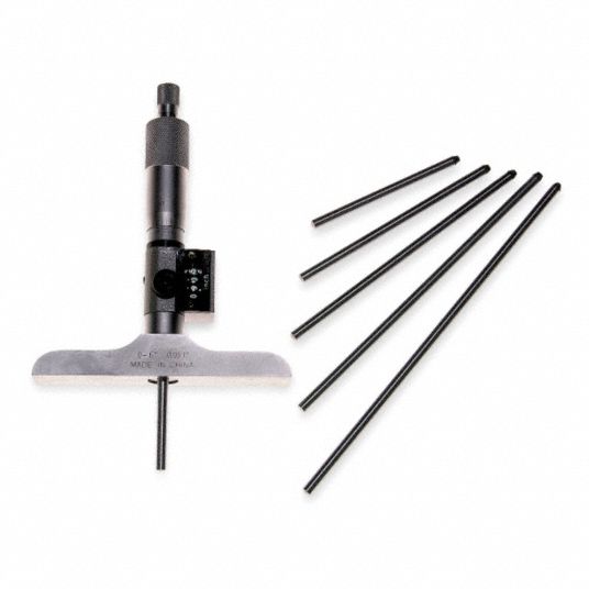Depth Micrometer, Base Style Full, SPC Output No, Number of Measuring ...