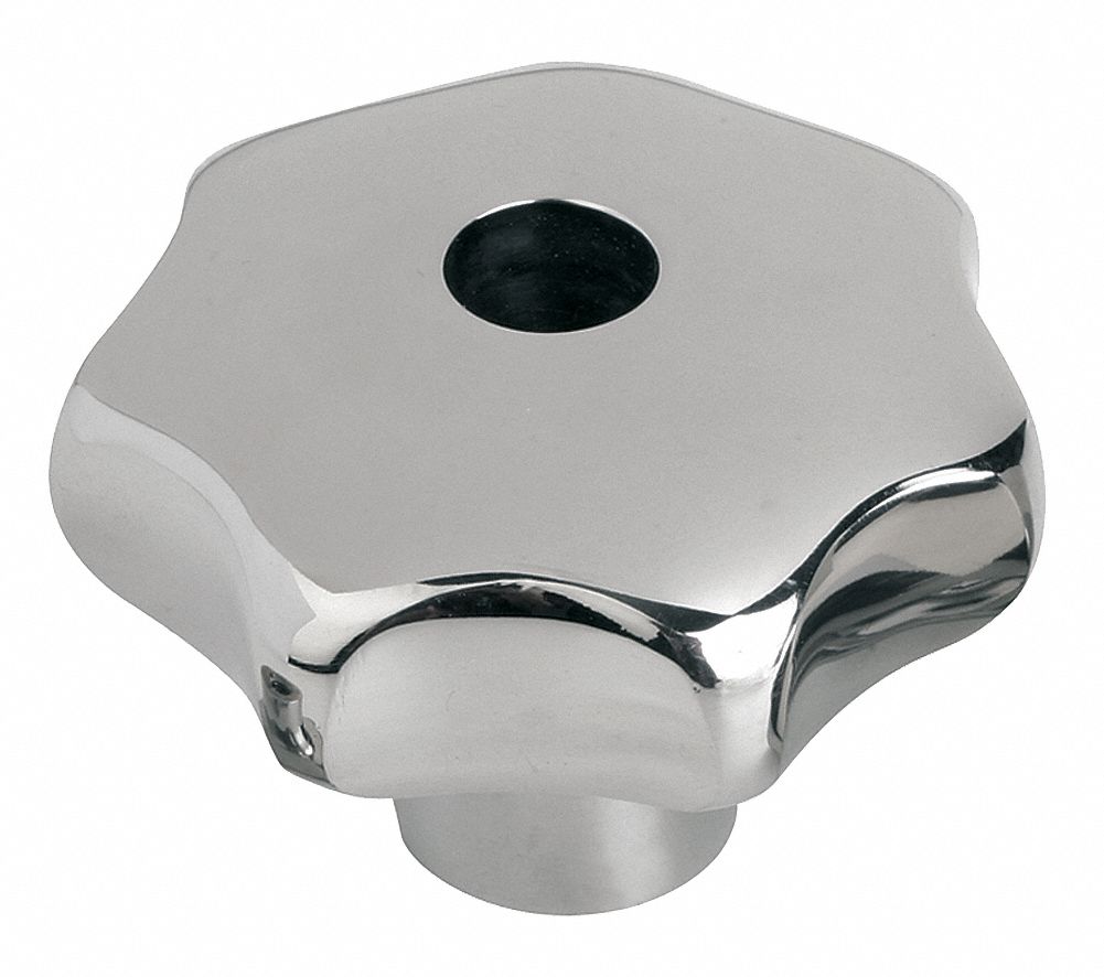KIPP, 7 Point, Stainless Steel, Hand Knob - 6JRV7|K0150.263CP2 - Grainger