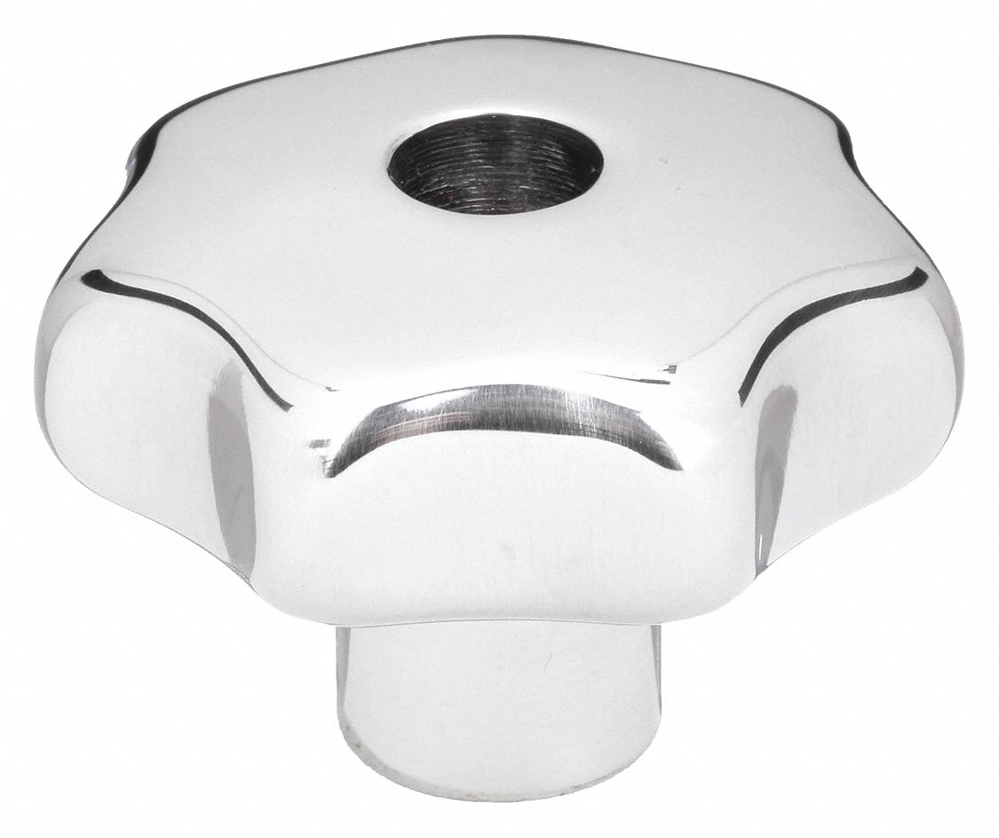 KIPP, 7 Point, Stainless Steel, Hand Knob - 6JRX1|K0150.450A42 - Grainger