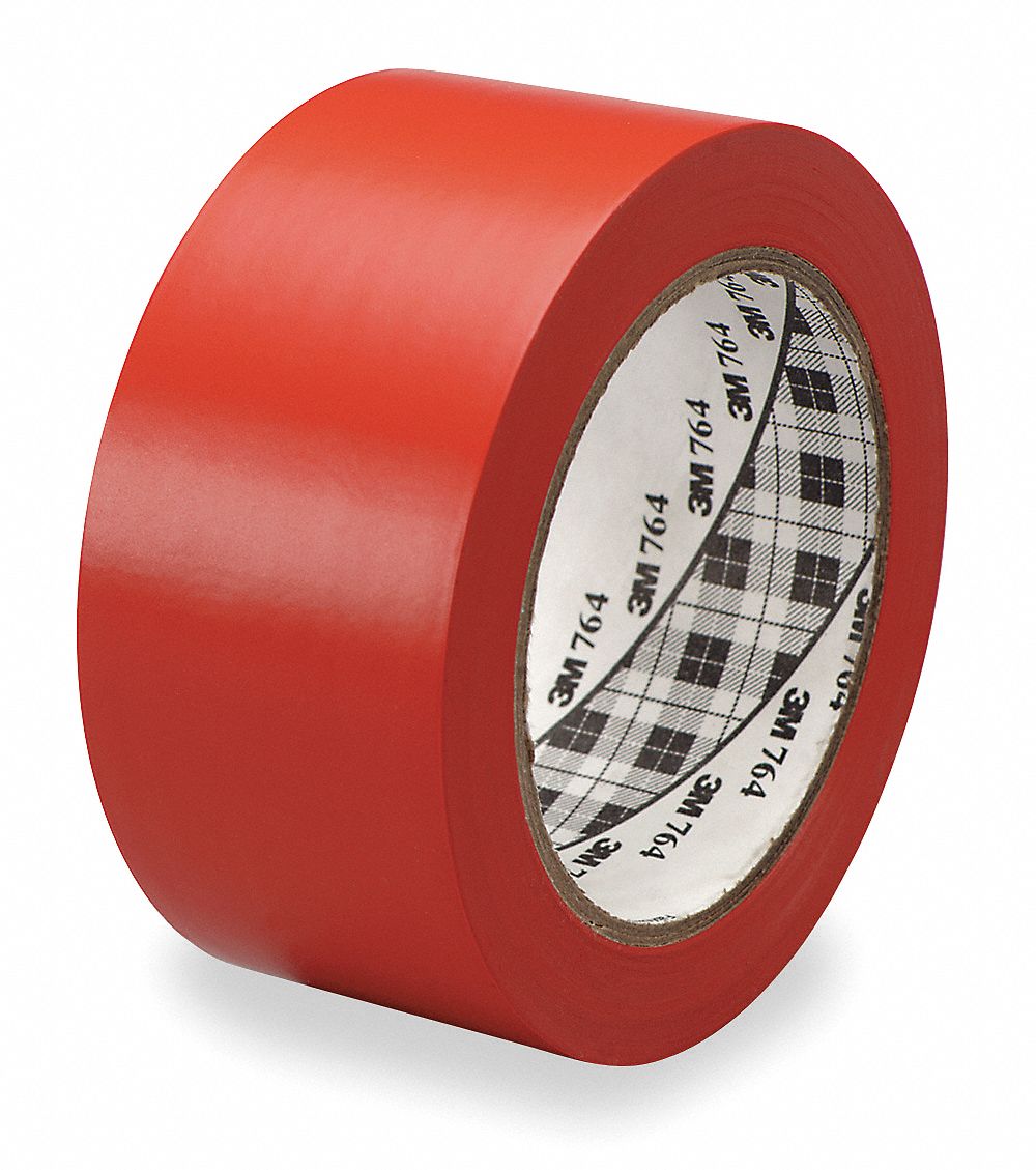 Film Tape,1 In x 36 yd.,Red - Grainger