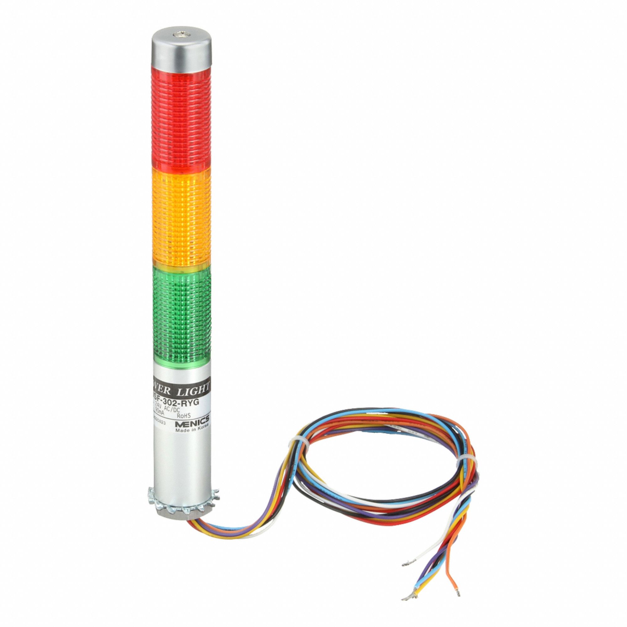 3 Tier, Amber/Green/Red, Tower Light Assembly - 6JZF7|6JZF7 - Grainger