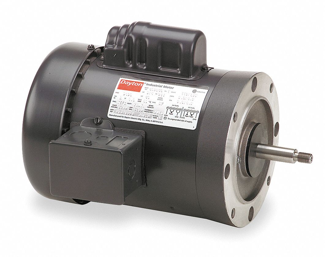 DAYTON 3/4 HP, 3450 Nameplate RPM, 115/230 Voltage, 56J Frame - 6K598 ...