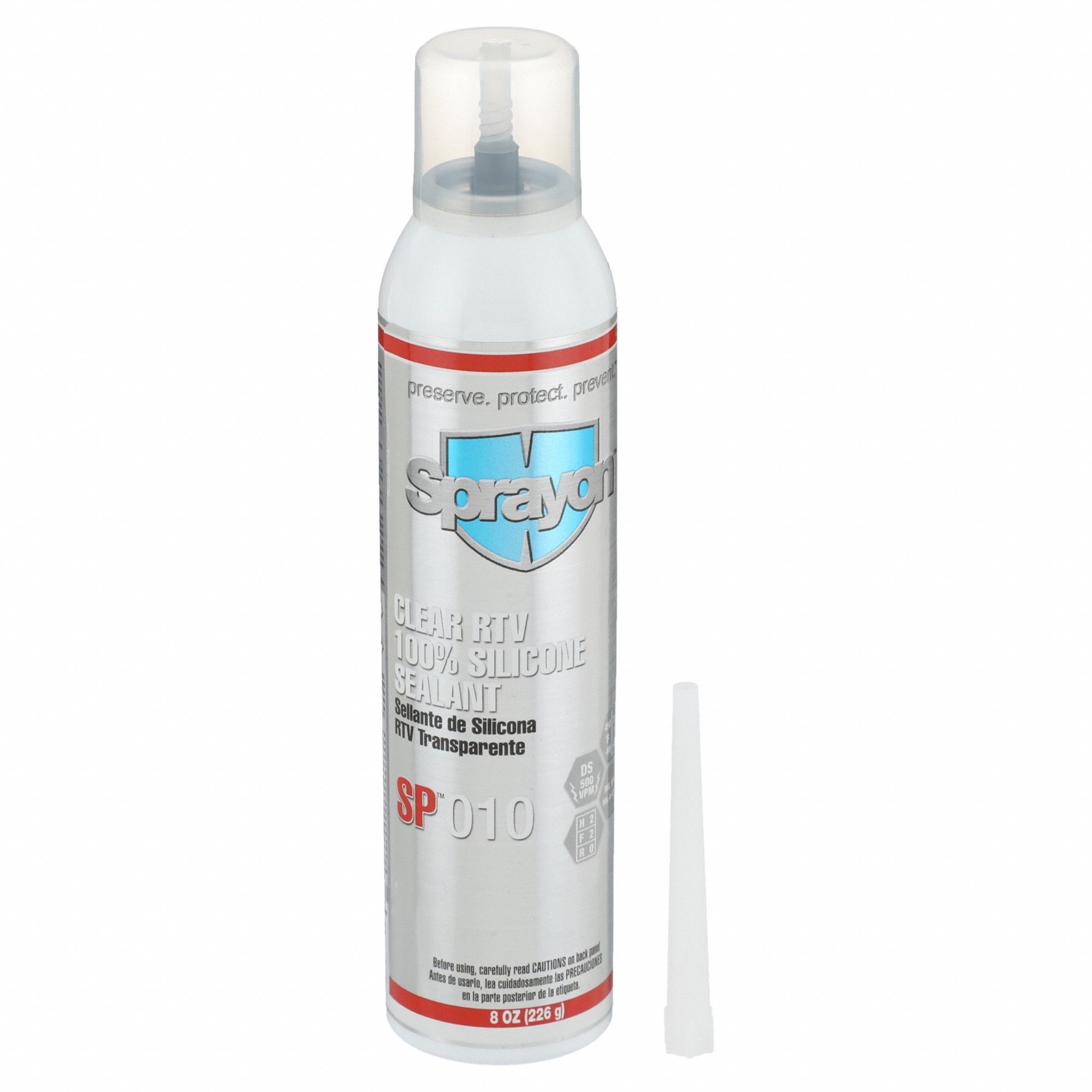 SPRAYON, SP010, Clear, Silicone Sealant - 6KDT3|S00010000 - Grainger