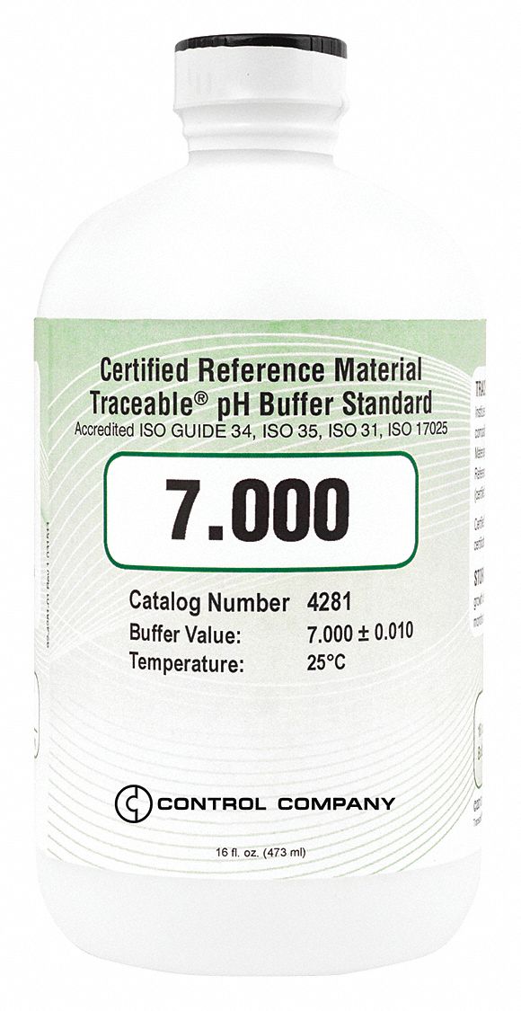 TRACEABLE Estándar pH,CRM 70 - 6KEC6 | 4281 - Grainger México