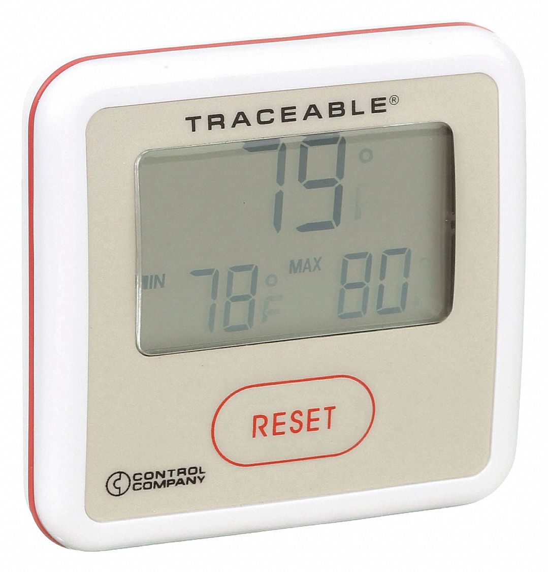 TRACEABLE, -58°F to 158°F /-50°C to 70°C, ±1°C, Digital Thermometer ...